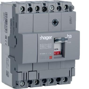 Hager - HDA161L - Interr autom x160 4p 18ka 160a sganc tm | Spesa Elettrica
